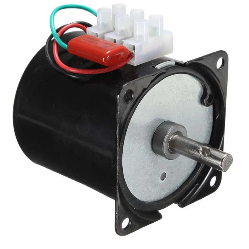 110VAC /25w/2.5 rpm 100rpm Low Noise Gearbox Electric Motor 50HZ 60HZ ...