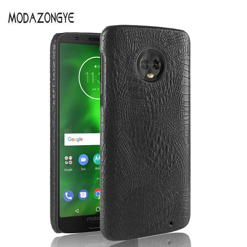 For Motorola Moto G6 Case Moto G6 Plus Case Luxury PU Leather Back ...