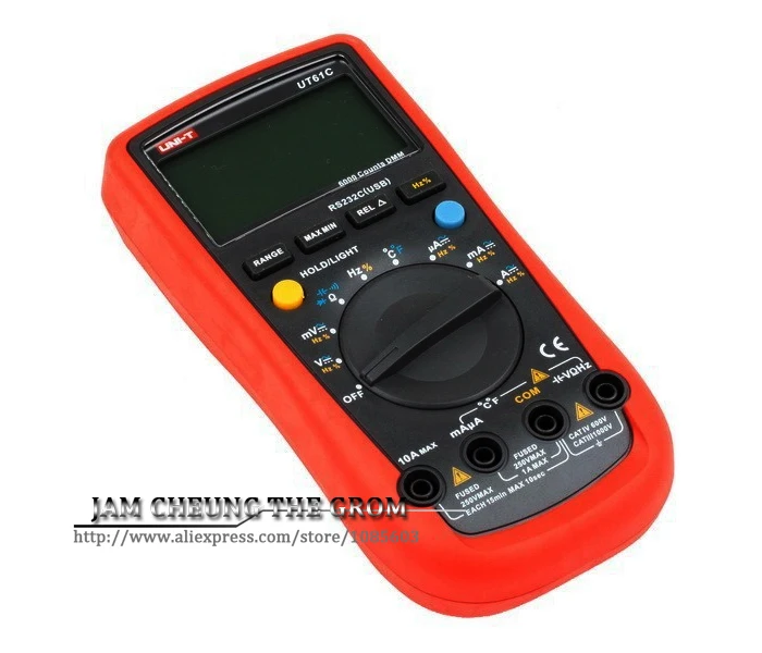Купить UNI-t ut61c цифровой мультиметр rs232c usb ут 61 c температура ...