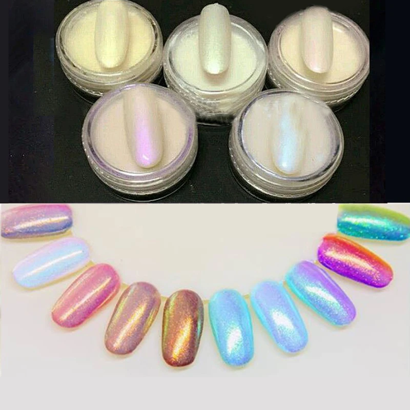 1 Box Shiny Pretty Shimmer Nail Glitter Powders Gradient Powder Laser ...