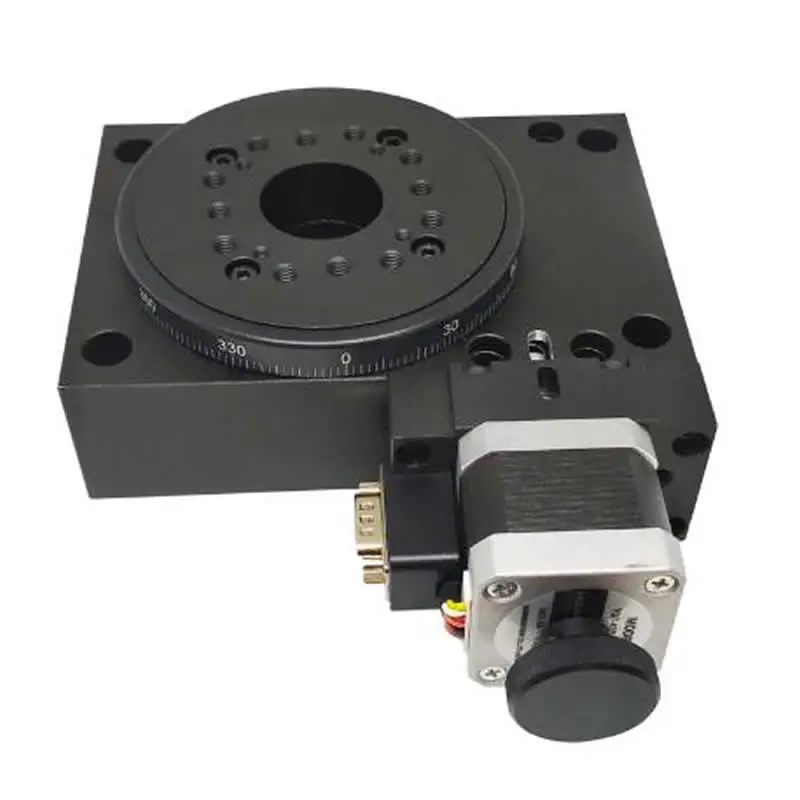 Px110-100h High Precision, 360 Degree Electric Rotary Table, Worm Gear ...