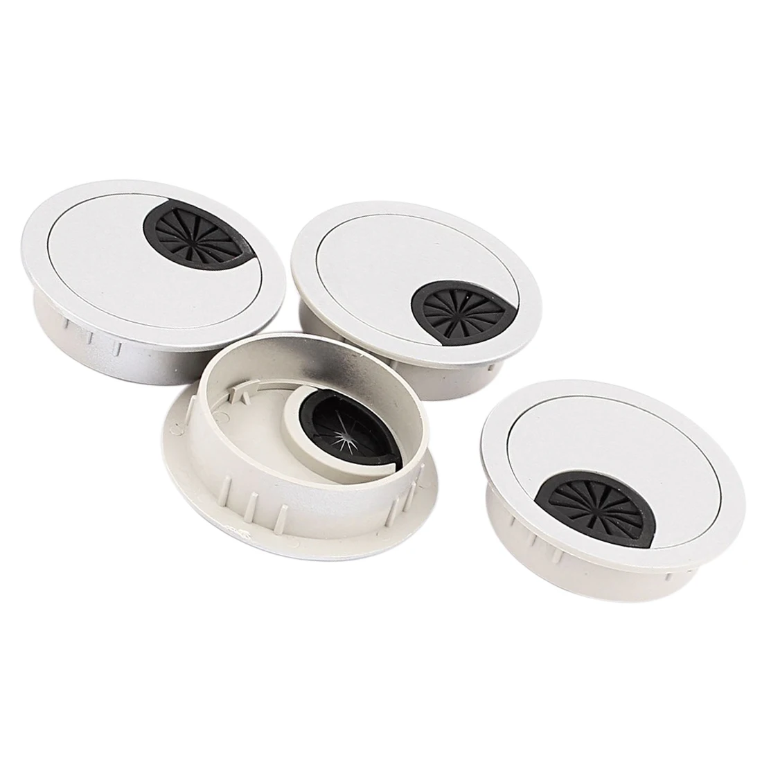 4 pcs PC computer desk metal cable gland cable box cover 50mm Dmr - buy ...