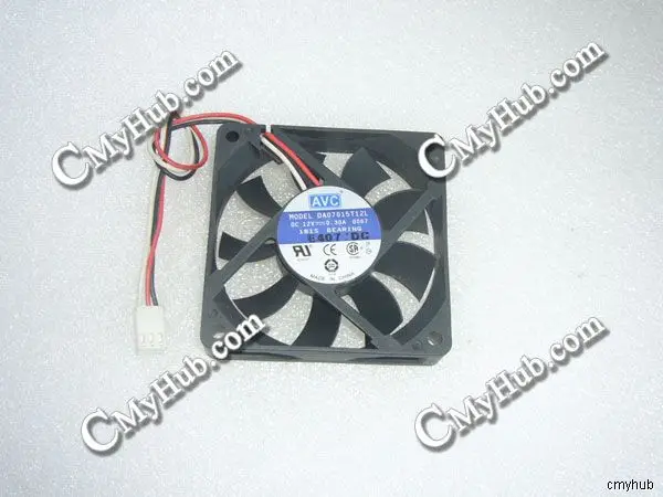 정품 AVC DA07015T12L 0067 DC12V 0.30A 3pin 3wire 7015 70X70X15MM 냉각 팬 ...