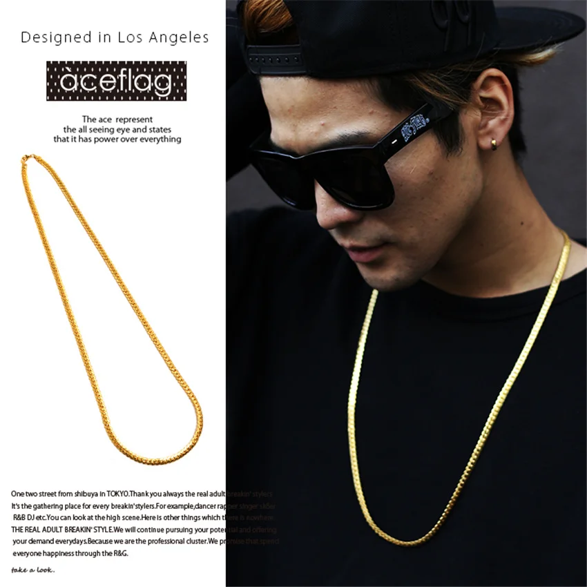 2017 Fashion Men jewelry Bling Bling Chains hiphop necklace Hip Hop ...