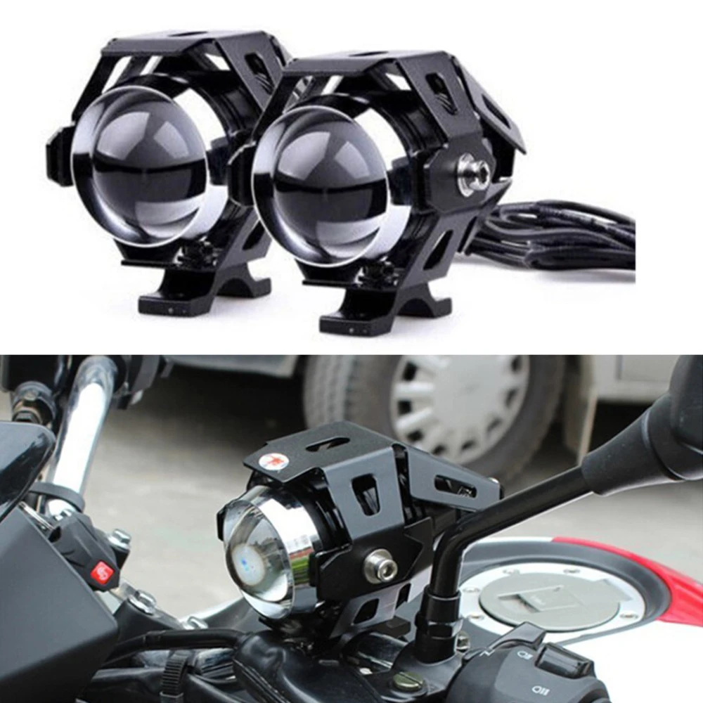 2pcs 125w Motorcycle Led Headlight Led U5 Driving Fog Spot Head Light