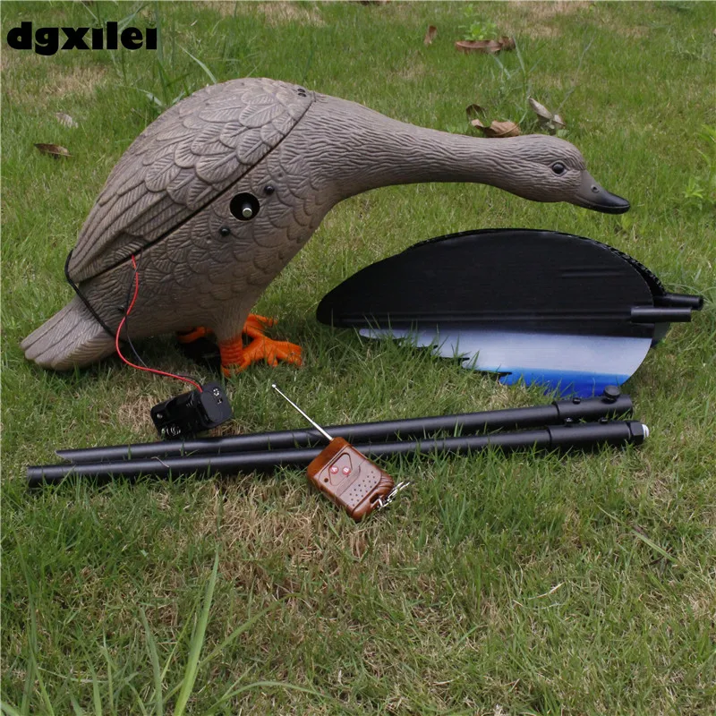 New Upgrade Outdoor Hunting Duck Decoy 4*AA Battery Plastic Duck ...