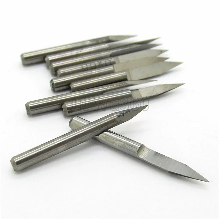 10x 3.175mm*10degrees*0.4mm CNC Carbide tool Blade flat bottom ...