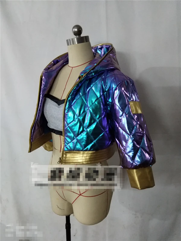 Anime KDA Akali cosplay costumes LOL Idol singer new skin kda akali ...