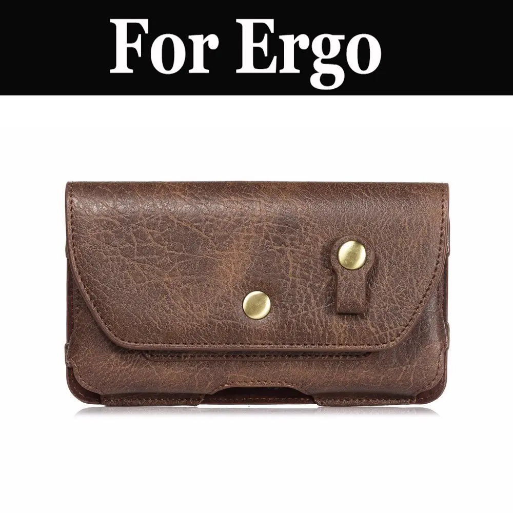 Funda de cuero negra Horizontal para Ergo F500 A502 Aurum F501 Magic ...