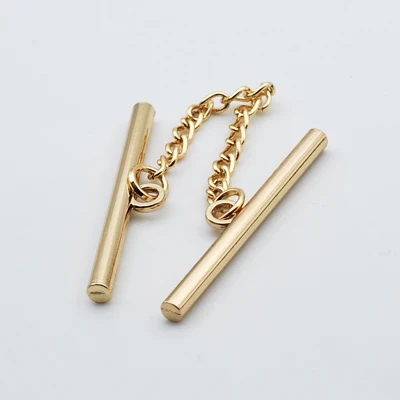 Free Shipping 10pcs/lot Gold Color Stick Button+chain+button Word ...