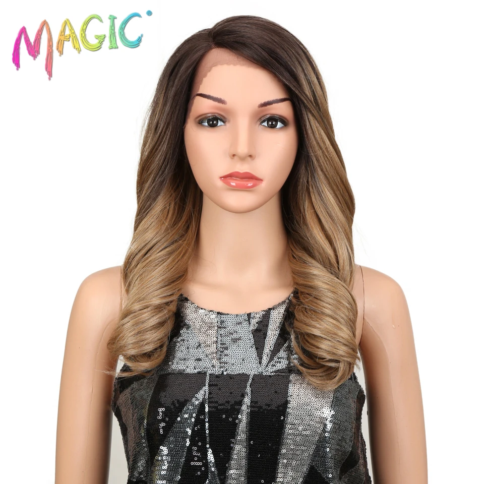 magic-Hair-150-density-Ombre-Blonde-Wigs-20-Inch-Heat-Resistant-Loose ...