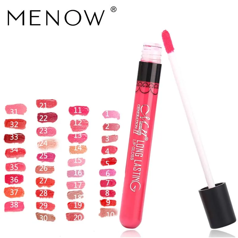 Menow Brand 38color Lipgloss Matte Long Lasting Moisturizer Sexy Lip