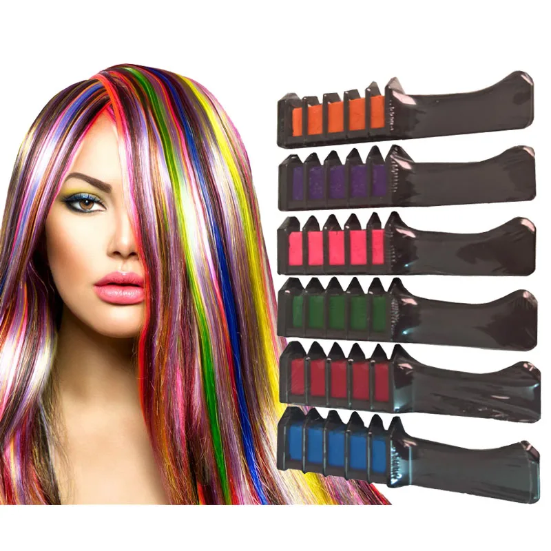 Mini Hair color Chalk comb Disposable Personal Salon Use Hair Dye Hair ... Mini Hair color Chalk comb Disposable Personal Salon Use Hair Dye Hair ...