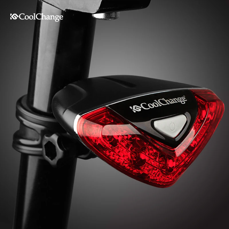 CoolChange Bicycle Rear Tail light Red LED Flash Lights Cycling Night ...