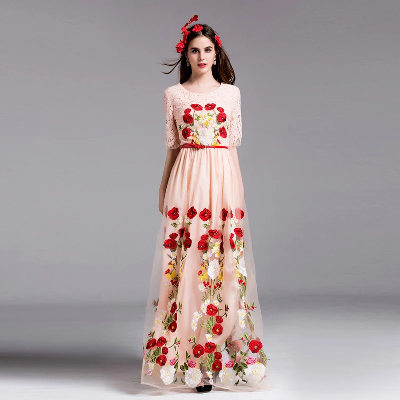 Aliexpress.com : Buy High Quality New Fashion 2016 Designer Runway Maxi ...