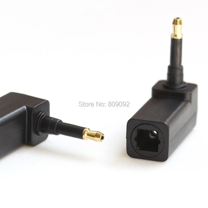 Toslink Digital Optical Jack To 3.5mm Mini Plug 90 Degree Right angle ...
