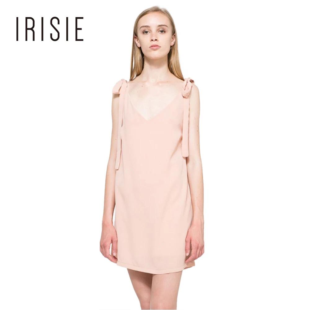 IRISIE Apparel Pink Sweet Sleeveless Female Vestido Off Shoulder Strap ...
