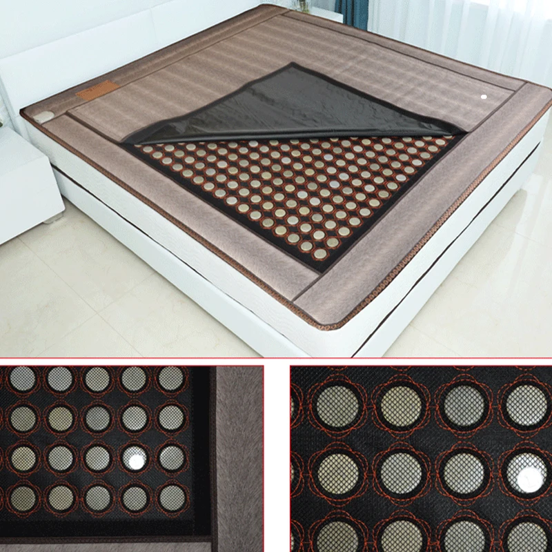 New-Korea-Heated-Mattress-Tourmaline-Jade-Stone-Mat-Far-Infrared-Bed ...