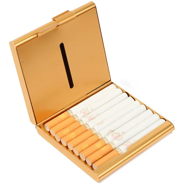 20 Cigarettes Storage Case Box Aluminum Alloy Tobacco Container Holder ...