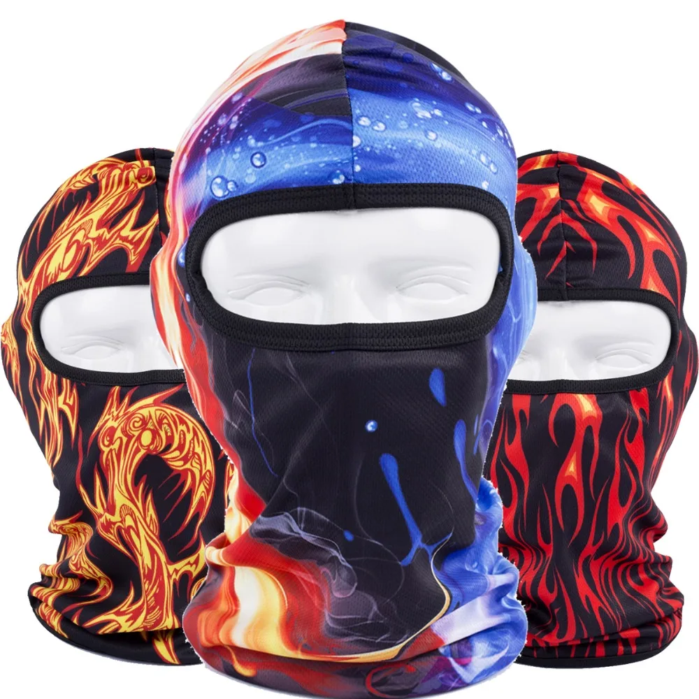 Colorful Bicycle Hats Tactical Army Paintball Arisoft Balaclava Flame ...