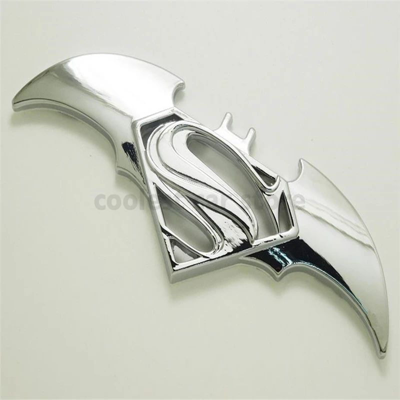 AuQoor.s 4 Color 3D Chrome Metal Bat S Auto Badge Decals Motorcycle ...