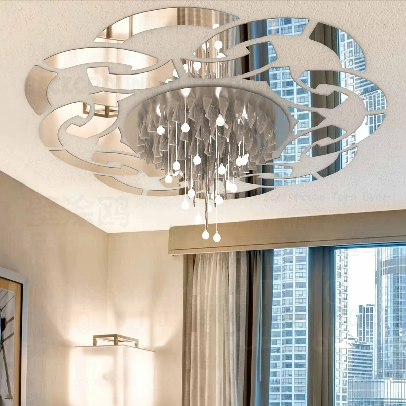 Mirror Wall Stickers Sticker Home Decor For Living room Decoration ...