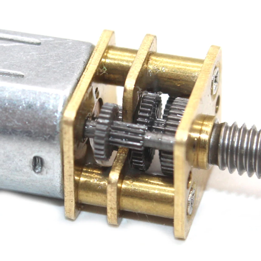 GA12-N20 DC 3V-6V Gear Motor (12mm Threaded Shaft) Low Speed, Large ...