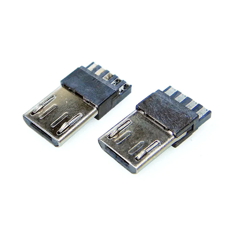20 pcs/lot 4 Pin/5 Pin Micro USB Jack USB Plug Male Connector Port Jack ...