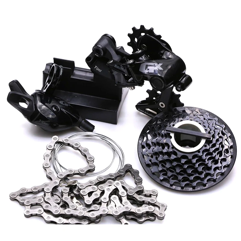 SRAM GX DH 1x7 7 Speed Groupset MTB Mountain Bike Kit Shifter Trigger ...