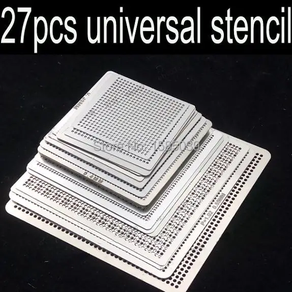 free-shipping-27pcs-BGA-Reball-Reballing-Stencil-Template-Direct ...