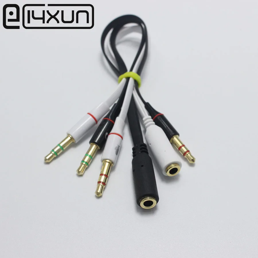2pcs/lot 3.5 Mm Stereo Mini Jack 1 Female To 2 Male Y Splitter Earphone ...
