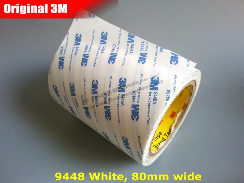 1x 300mm * 50M 30cm 오리지널 3M 9448 9448A 3M9448 명판, 플라스틱, 전기 부품 수리용 흰색 양면 ...
