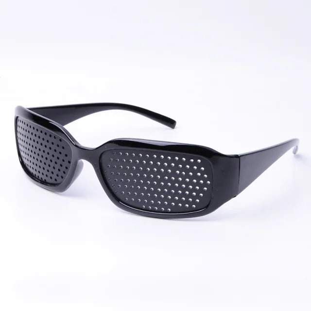 Lonsy High Quality Black Unisex Vision Care Pin Hole Eyeglasses Pinhole