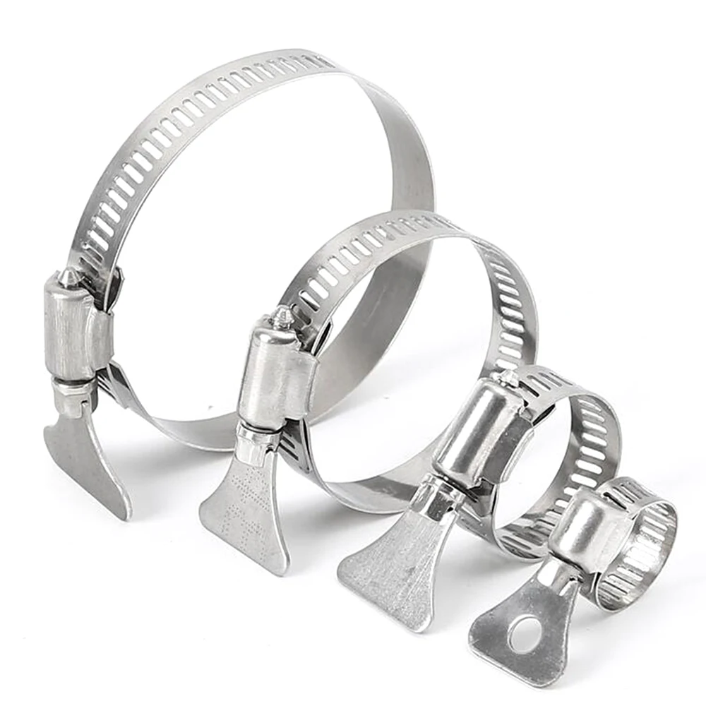 10PCS-Good-Antirust-304-Stainless-Steel-Handle-Clamps-Trachea-Clip-Snap ...