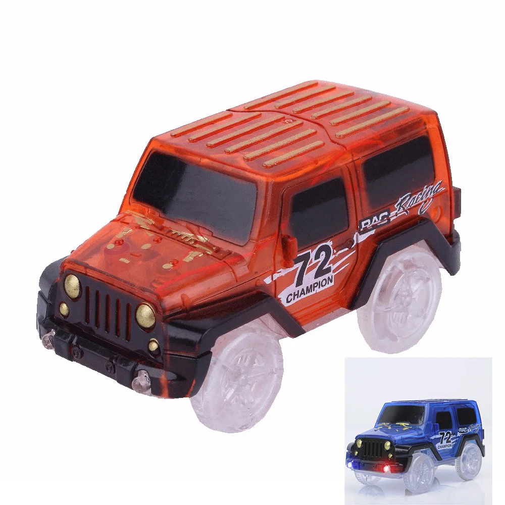Flashing LED Car Toy for Children Light Up Race Cars Roller Track ...