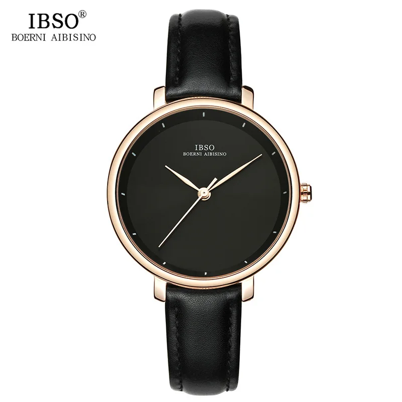 IBSO-New-Brand-Fashion-Simple-Women-Watches-2021-Green-Genuine-Leather ...