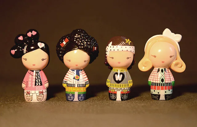 Japanese Original bulks Cute Harajuku Lovers finger dolls action figure ...