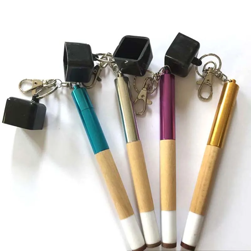 Pool-Billiard-Pocket-Chalk-Holder-Cue-Wood-Handle-multifunctional-tip ...