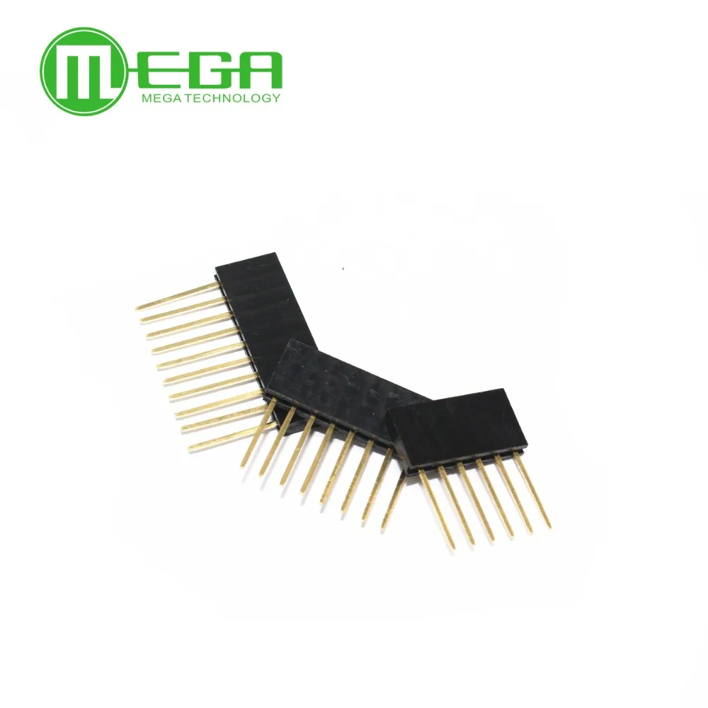 60PCS 2.54MM 6Pin 8Pin 10Pin 10MM Long Needle Female Pin Header Strip ...