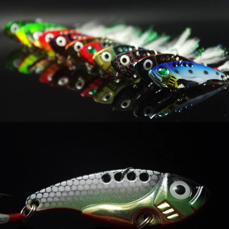 Fishing Metal VIB Vibration Lures Baits 12g Quick Sinker Long Shot ...