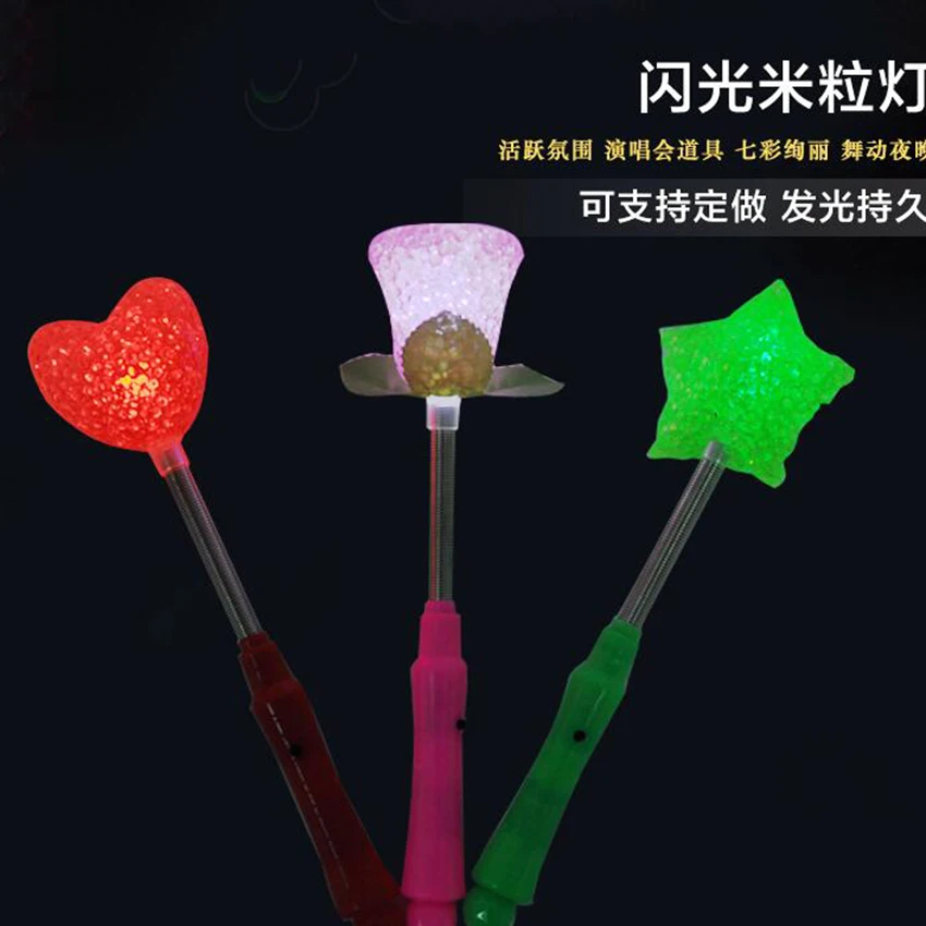 Funny Star/ Rose/ Heart Shape Design Available Light up LED Toys Party ...