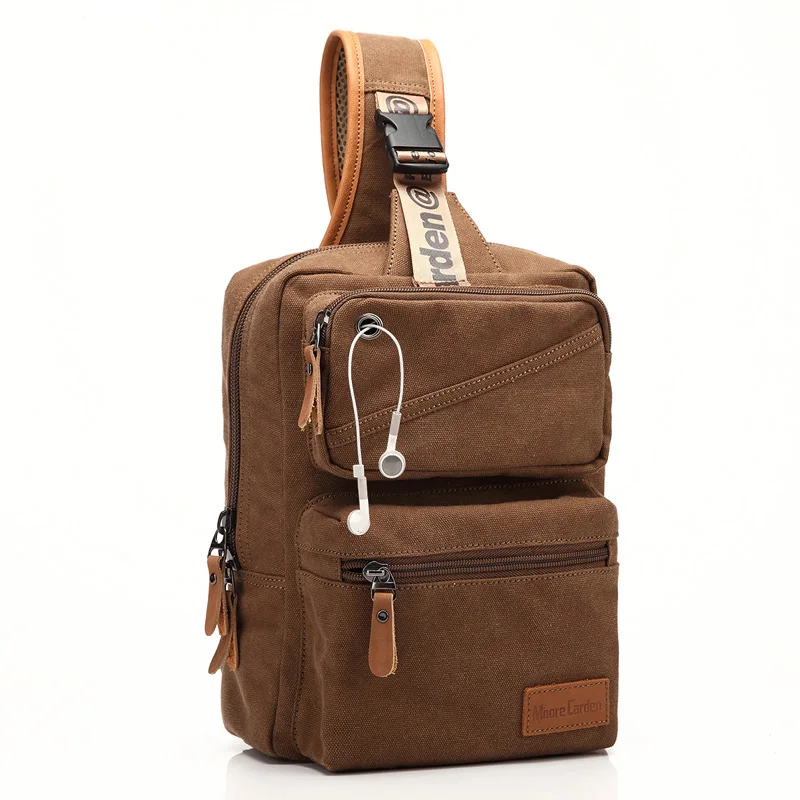 מוצר - Multi-function Canvas Men's Shoulder Bags Crossbody Bag Men ...