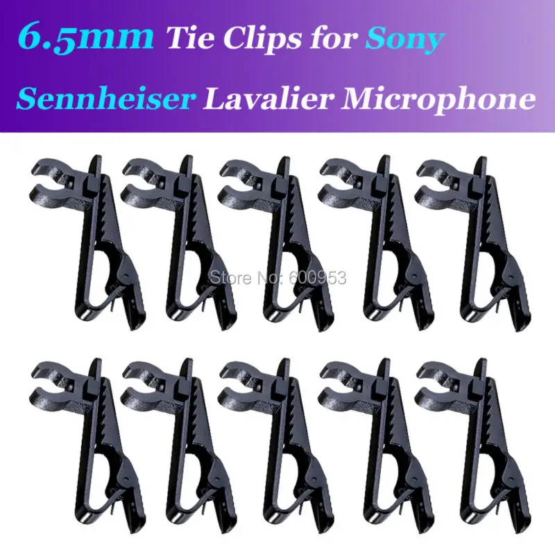 10pcs 6.5mm Spare Replaceable Mic Clip For Sennheiser Me2 Sony V1 D11 ...