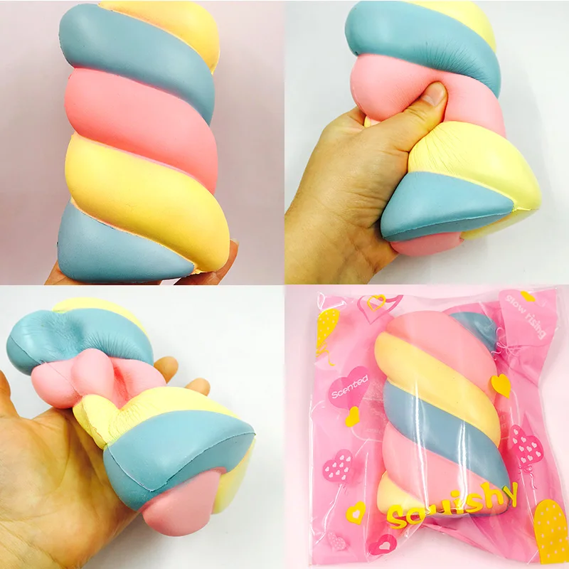 squishies wholesale 10pcs kawaii squishy jumbo rainbow marshmallow slow ...