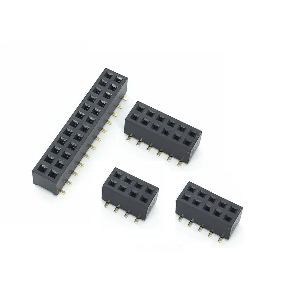 10pcs 2.0 mm Female PCB Header 2x2 4 Pin 6 8 10 12 14 16 18 20 22 26 30 ...