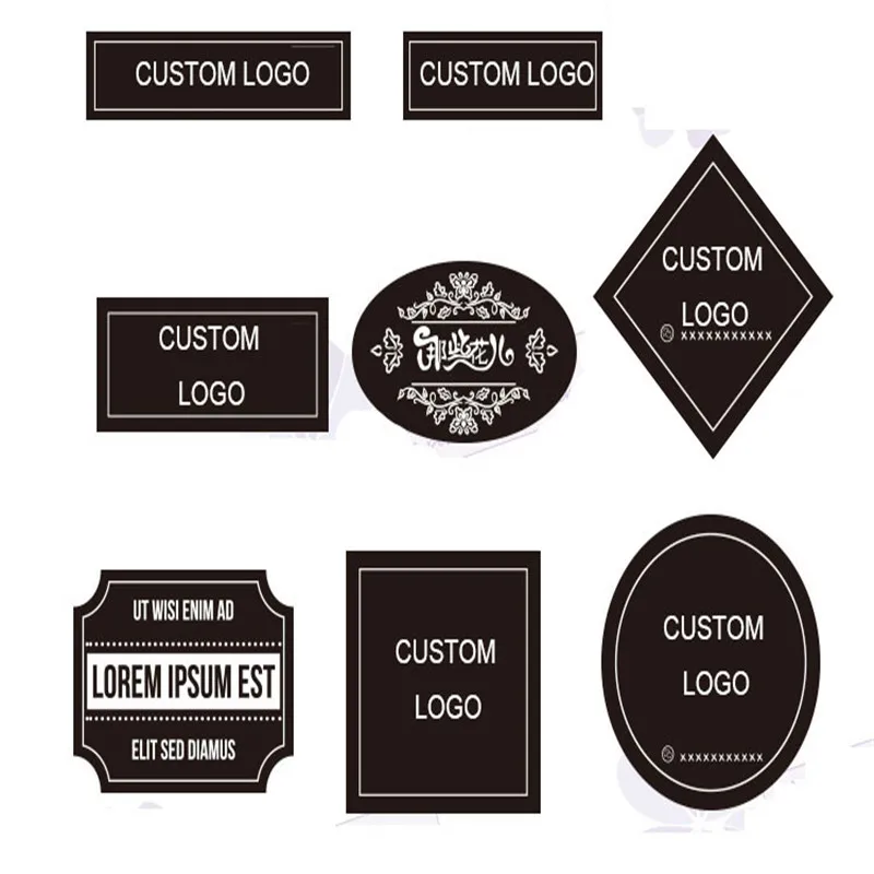 1000pcs Sticker Label Letter Text Logo Flower Plant Design Telephone ...