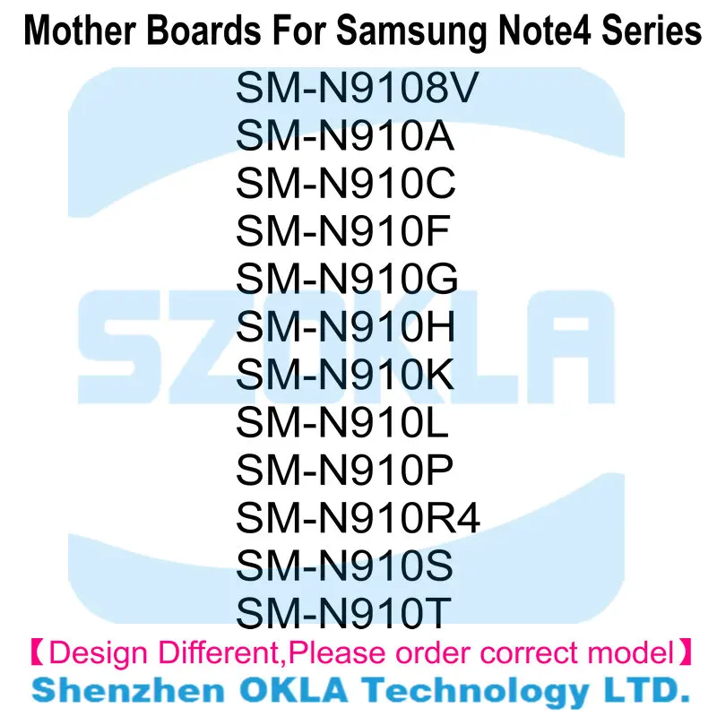 Placa base para Samsung Note 4, N910U, N910S, N910i, N910A, N910T ...