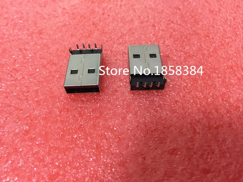 Free-shipping-20-Pcs-Per-Lot-USB-Type-A-4-Pin-Male-Right-Angle-DIP ...