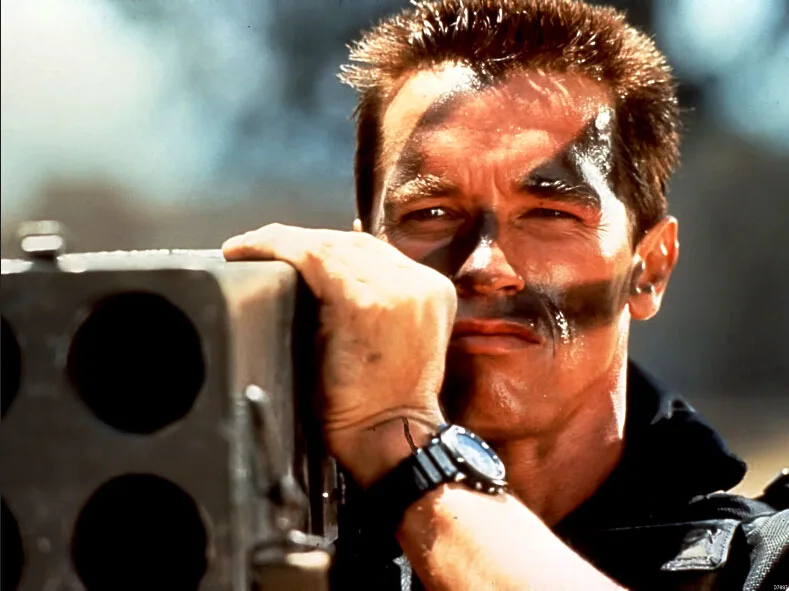 Arnold Schwarzenegger Commando Rocket Launcher Movie Art Huge Print ...