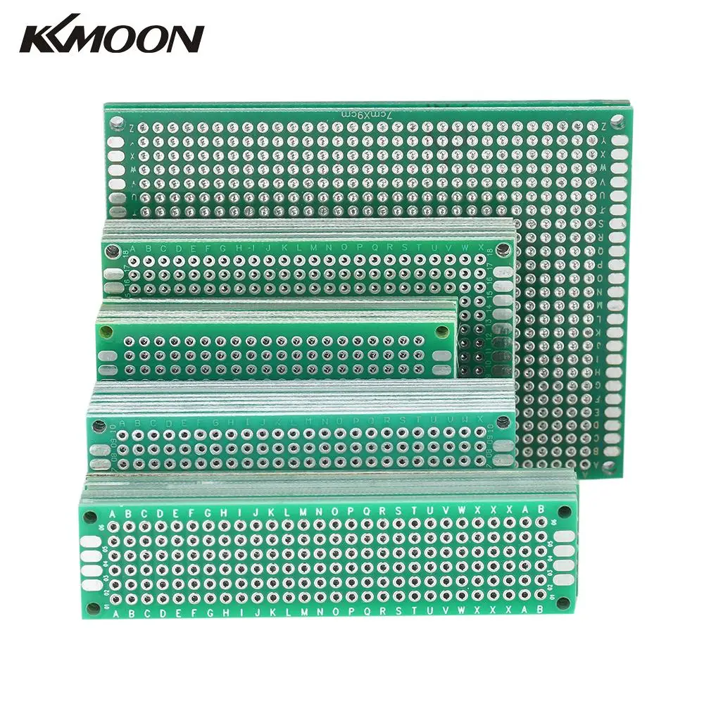 36pcs Double Sided PCB Board Prototype Kit 5 Sizes Universal Printed ...